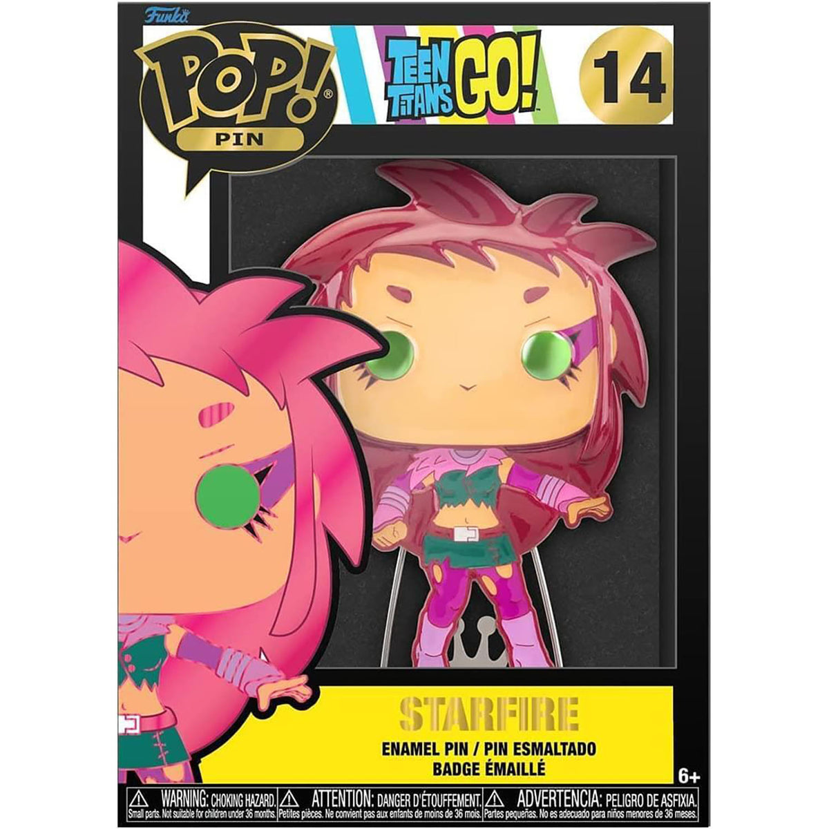 Starfire Large Enamel Funko Pop! Pin #15 - DC Teen Titans Go! – New Kawaii