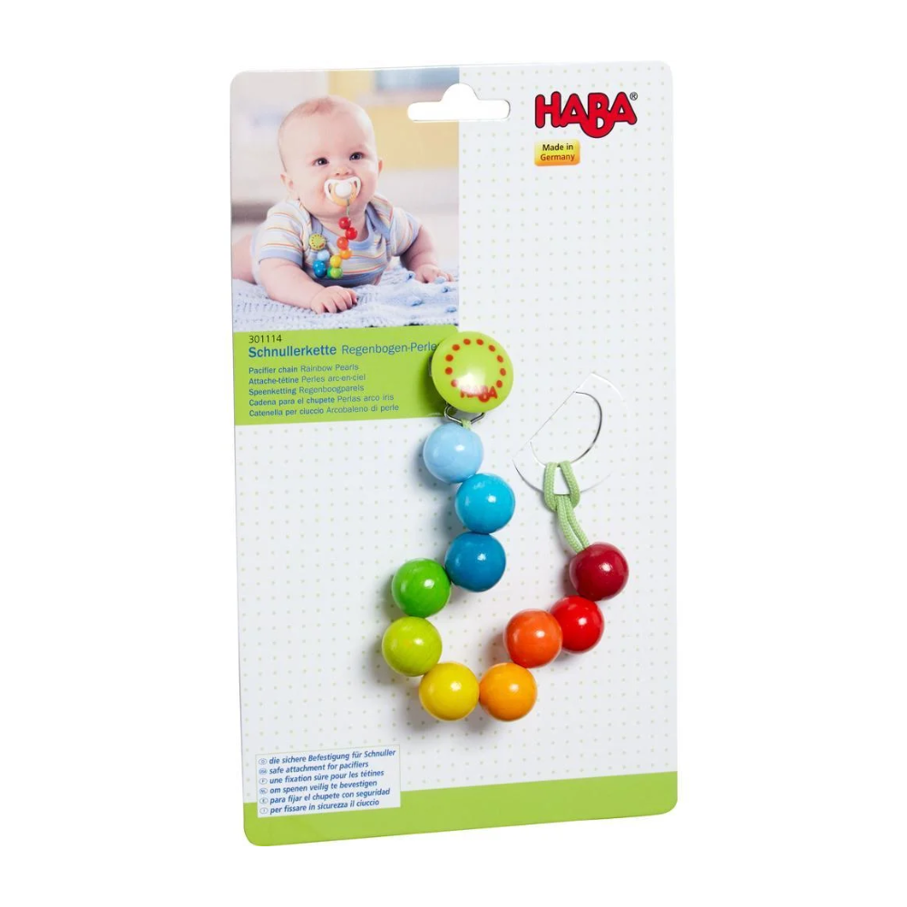 Rainbow Pearls Pacifier Holder – HABA – New Kawaii